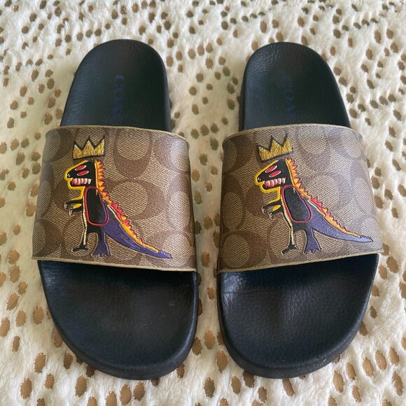 Coach | Shoes | Coach X Jeanmichel Basquiat Slides | Poshmark